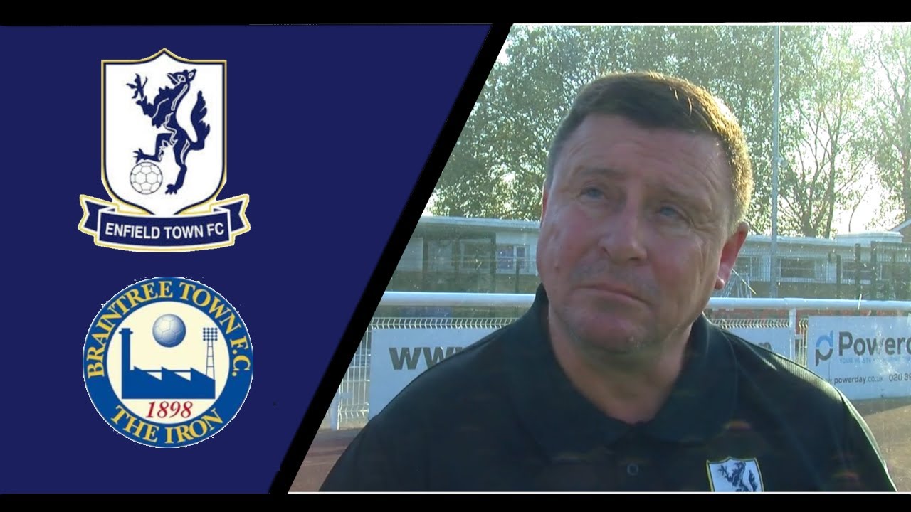 2019 09 21 Andy Leese post Enfield Town v Braintree FA Cup 2-0 Win ...