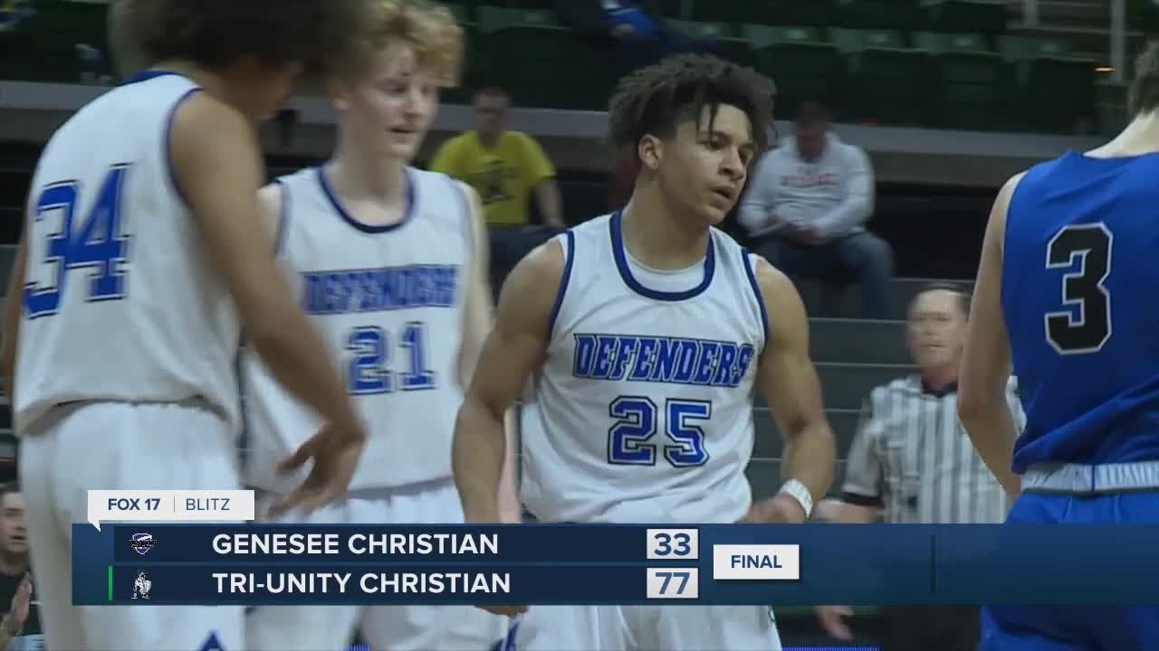 Tri-Unity Christian 77, Genesee Christian 33 - YouTube