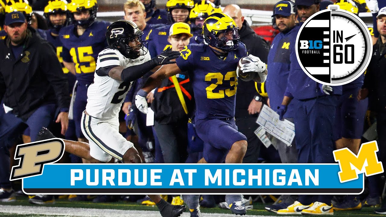 Purdue at Michigan | Nov. 2, 2025 | B1G Football in 60 - YouTube
