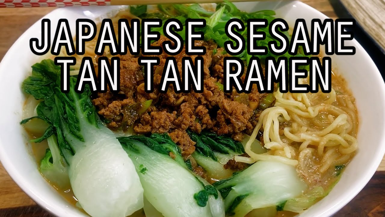 Woo Can Cook | Japanese Sesame "Tan Tan" Ramen - YouTube