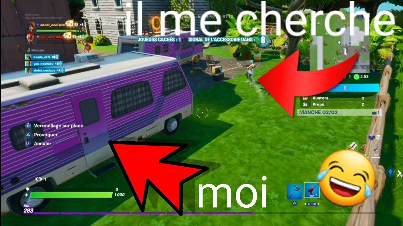 Le CACHE CACHE le plus DRÔLE sur FORTNITE 😂😂😂 - YouTube