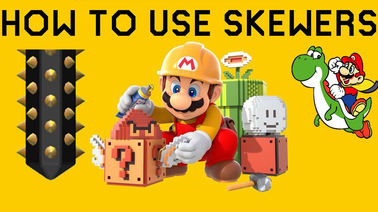 Mario Maker Quick Tips - How to Use Skewers - YouTube