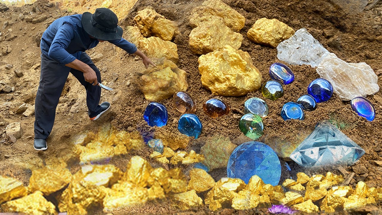 Awesome! Digging for Diamond Treasure worth millions from Huge Nuggets ...