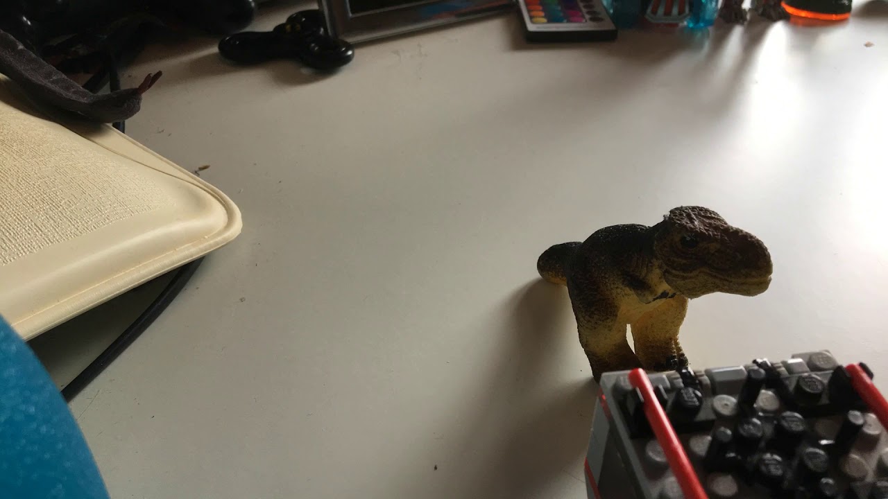 Escape the T-Rex/ stop motion - YouTube