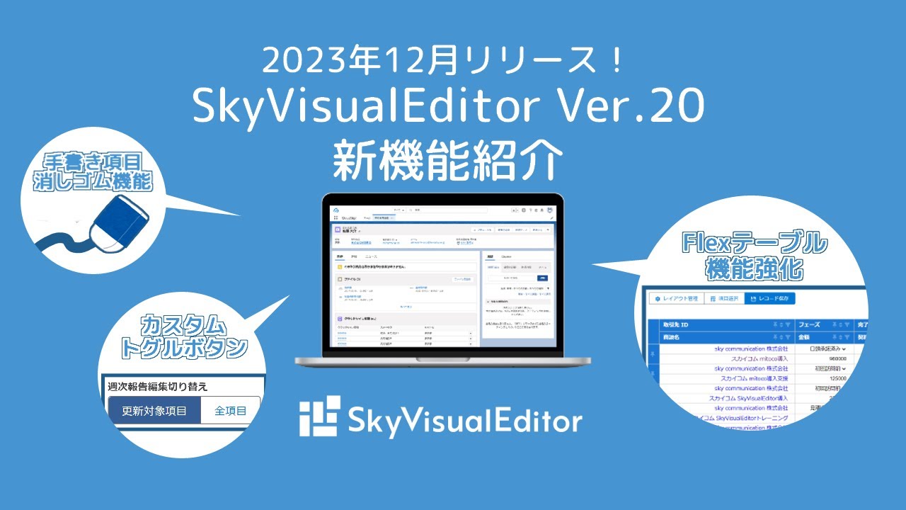 【SkyVisualEditorデモ動画】2023年12月リリース！Ver.20.0 新機能のご紹介 - YouTube