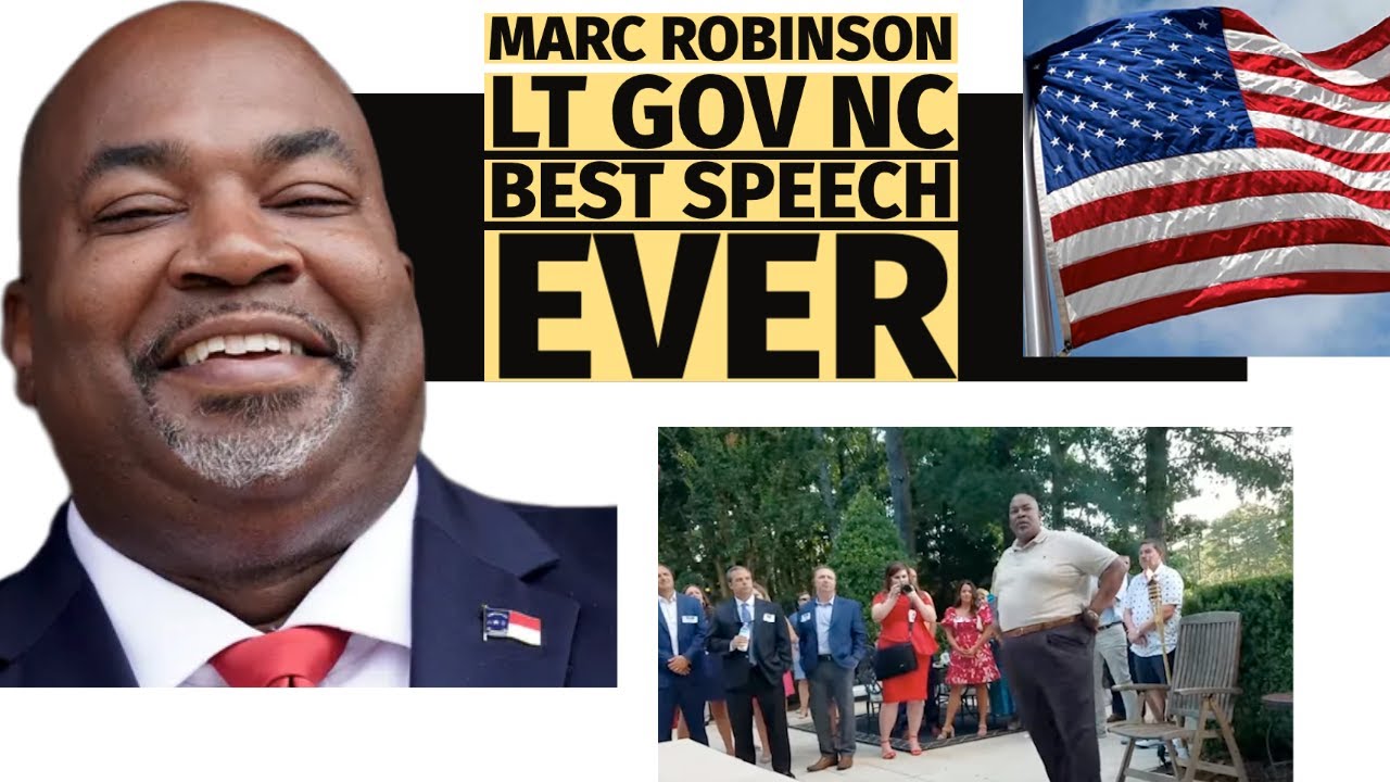 Marc Robinson Lt. Governor BEST SPEECH EVER! - YouTube