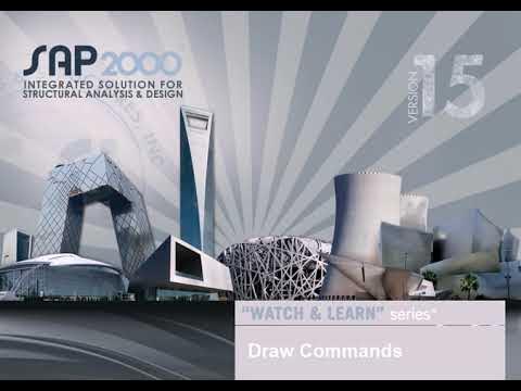 SAP2000 03 Draw Commands - YouTube