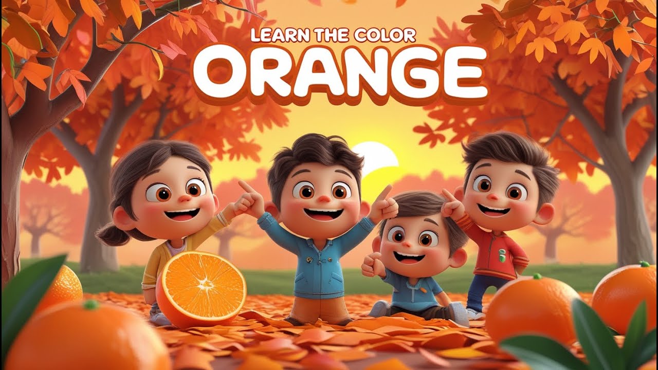 🎃The Color Orange | Fun Educational Color Song for Kids | Learn About ...