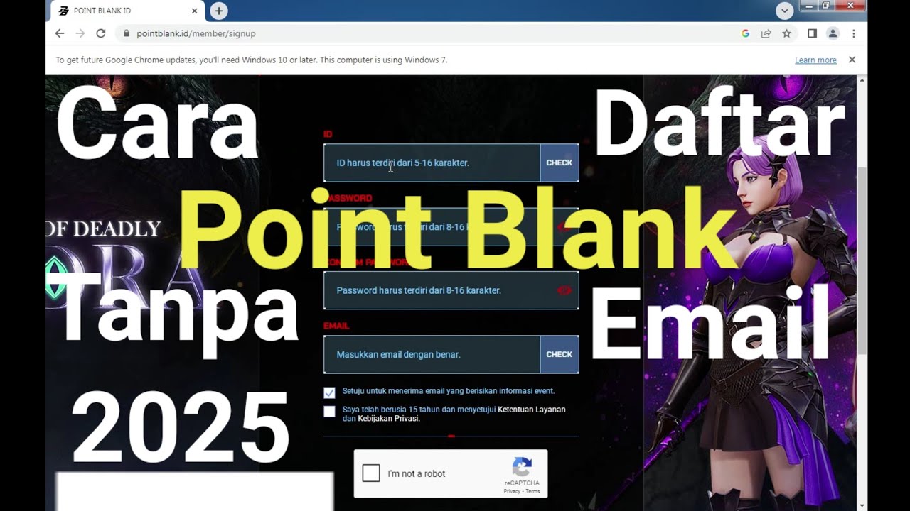 Cara Daftar Akun Point Blank/PB Tanpa Email Kurang Dari 10 Detik ...