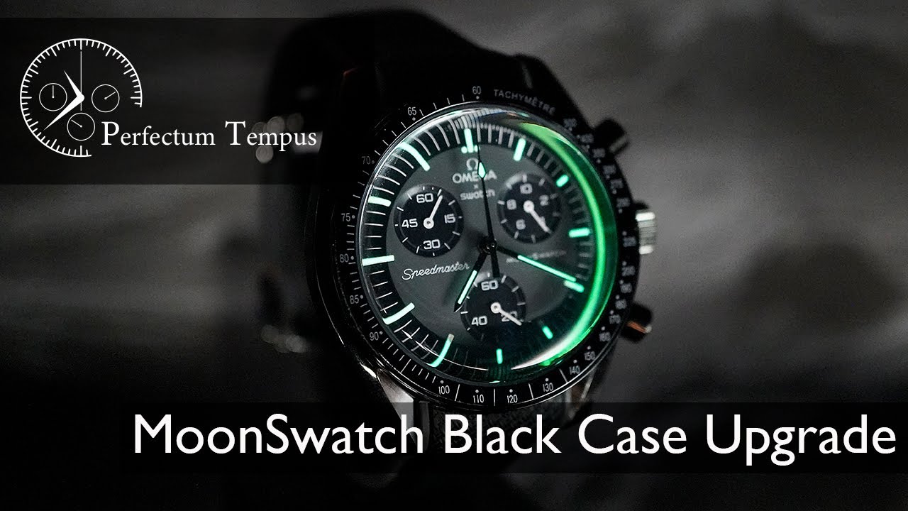 MoonSwatch Black Steel Case - YouTube