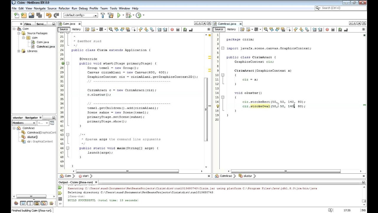 JavaFX 2 ile Çizim Araçlarının Kullanımı 1/2 (Java Programlama Dili ...