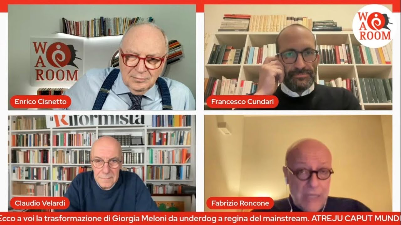 War Room di Enrico Cisnetto con Francesco Cundari, Fabrizio Roncone e ...
