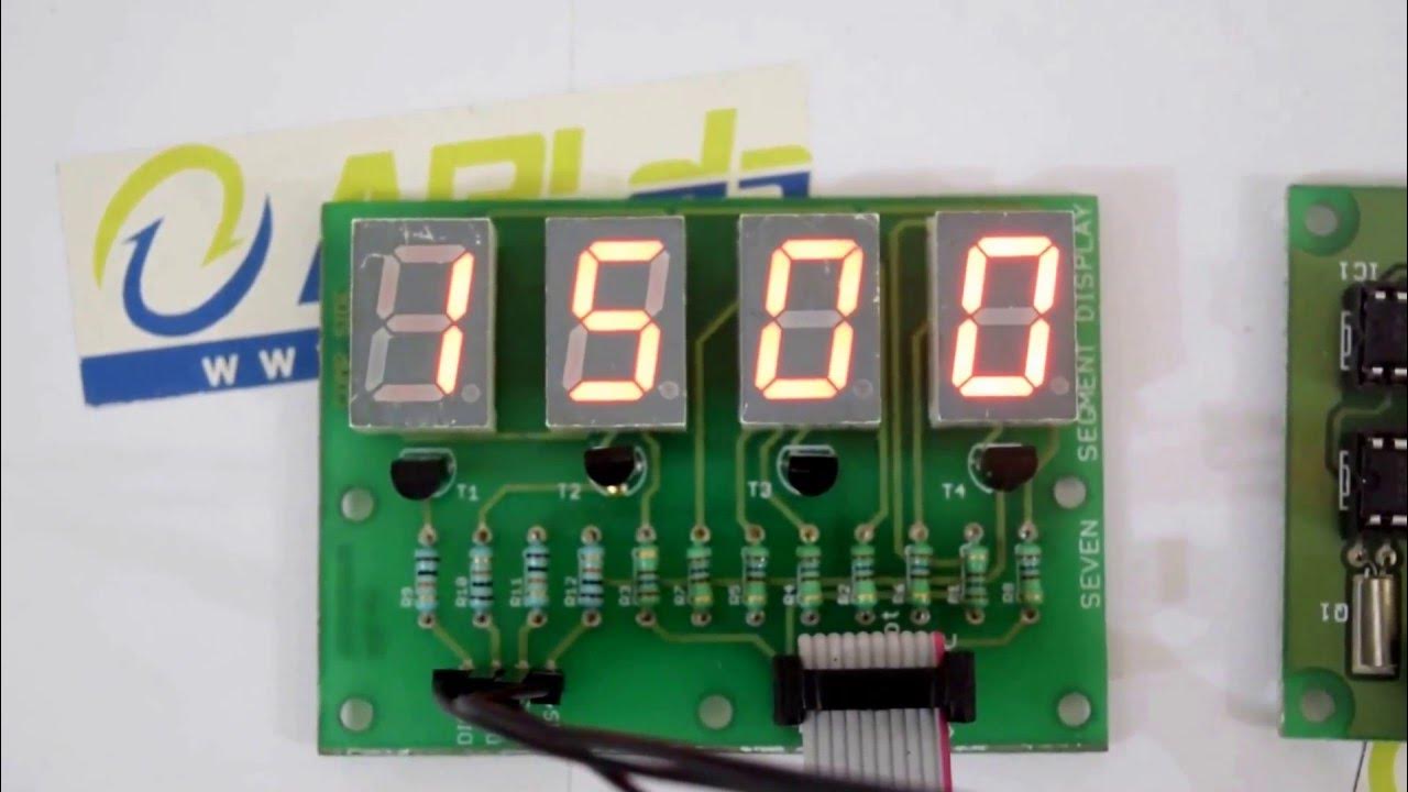 DS1307 RTC based Digital Clock Designing in 24 Hour Format with ATmega16 and 7-Segment Display ...