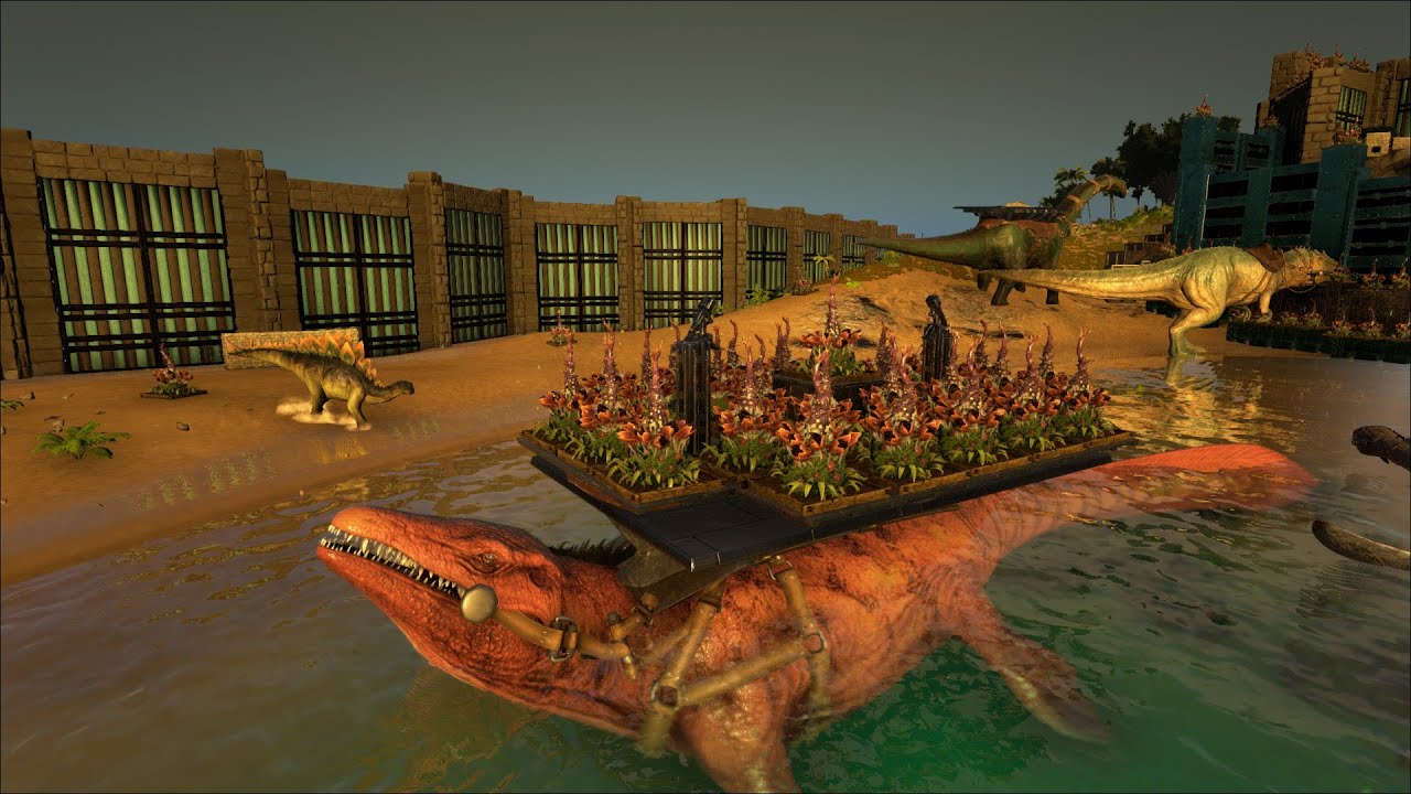 ARK: Survival Evolved - DOMANDO Mosasaurus 120 SERVIDOR OFICIAL ! - YouTube