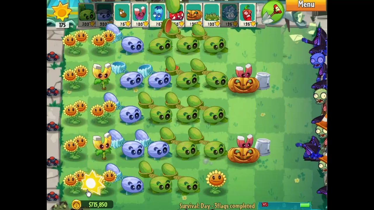 Pvz 3 PAK HD (Survival Day Normal) - YouTube