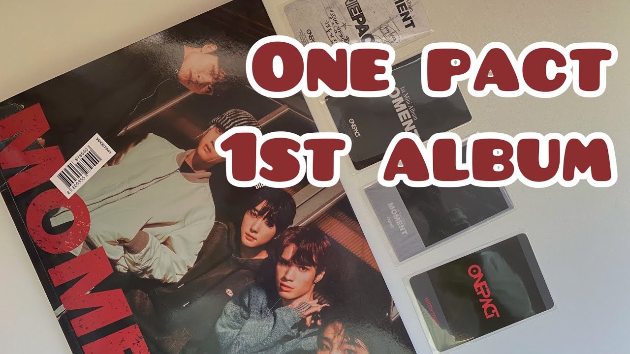 ONE PACT 1st mini-album MOMENT | самая щедрая распаковка за последнее ...