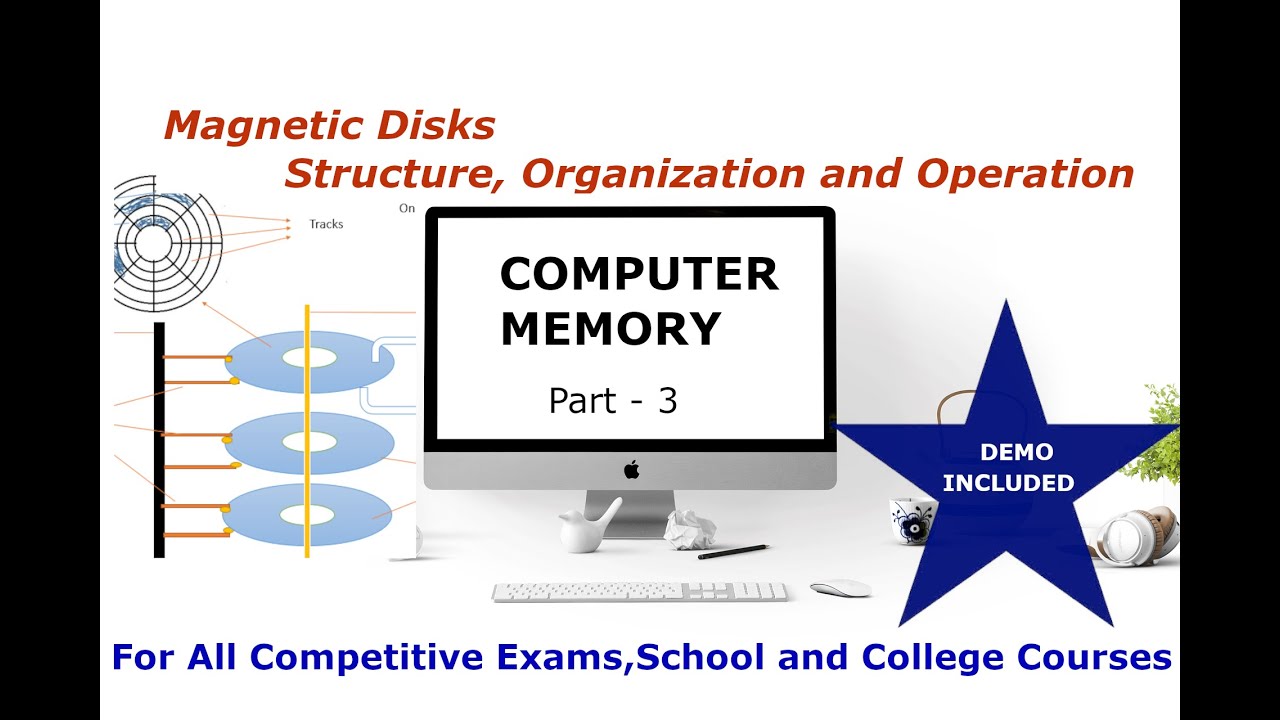 Computer Memory Part -3 , Secondary Storage | Magnetic Disk Structure ...