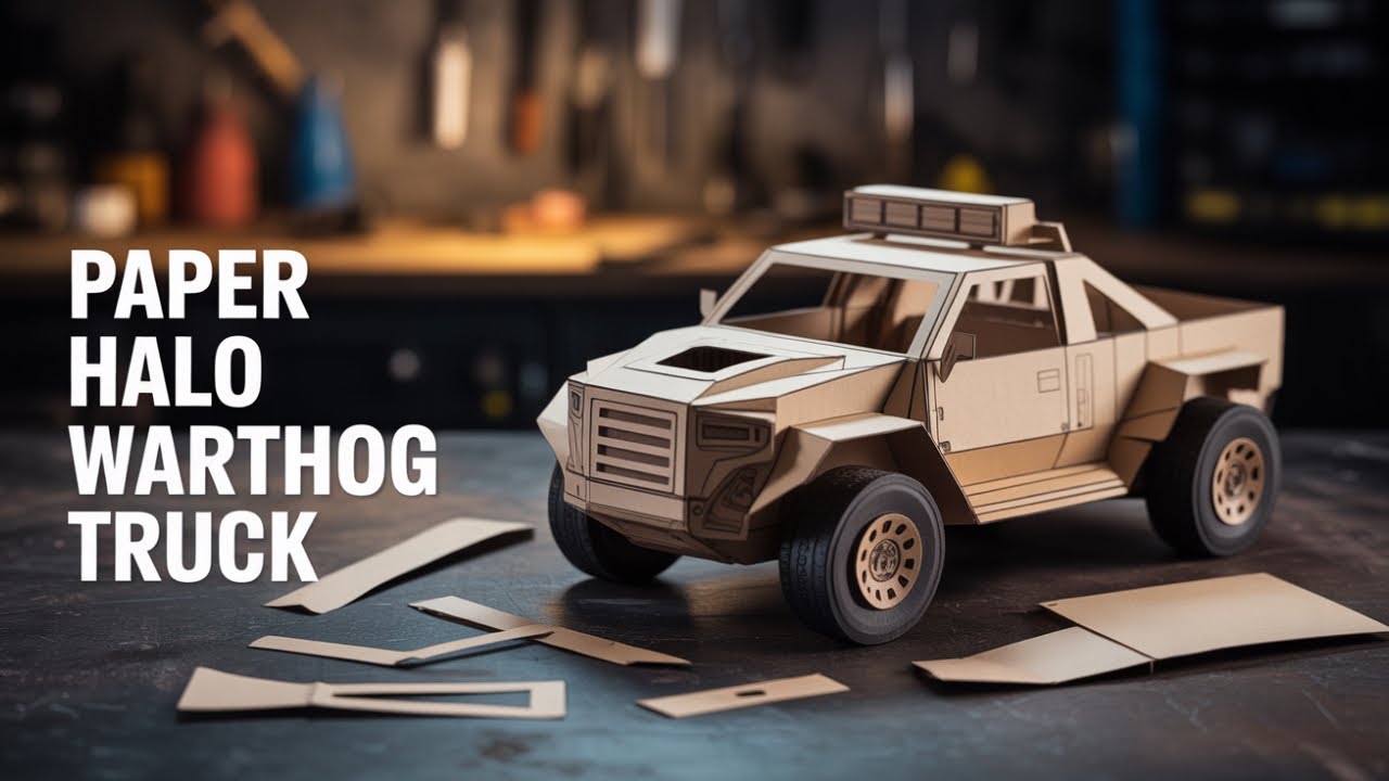 Paper Engineer Builds AMAZING Halo Warthog Live? - YouTube