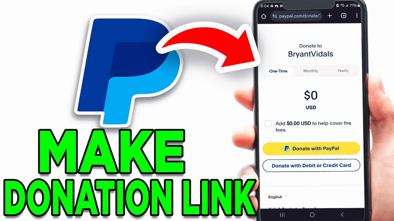 How To Create Donation Link On Paypal! - Make Donate Buttom - YouTube