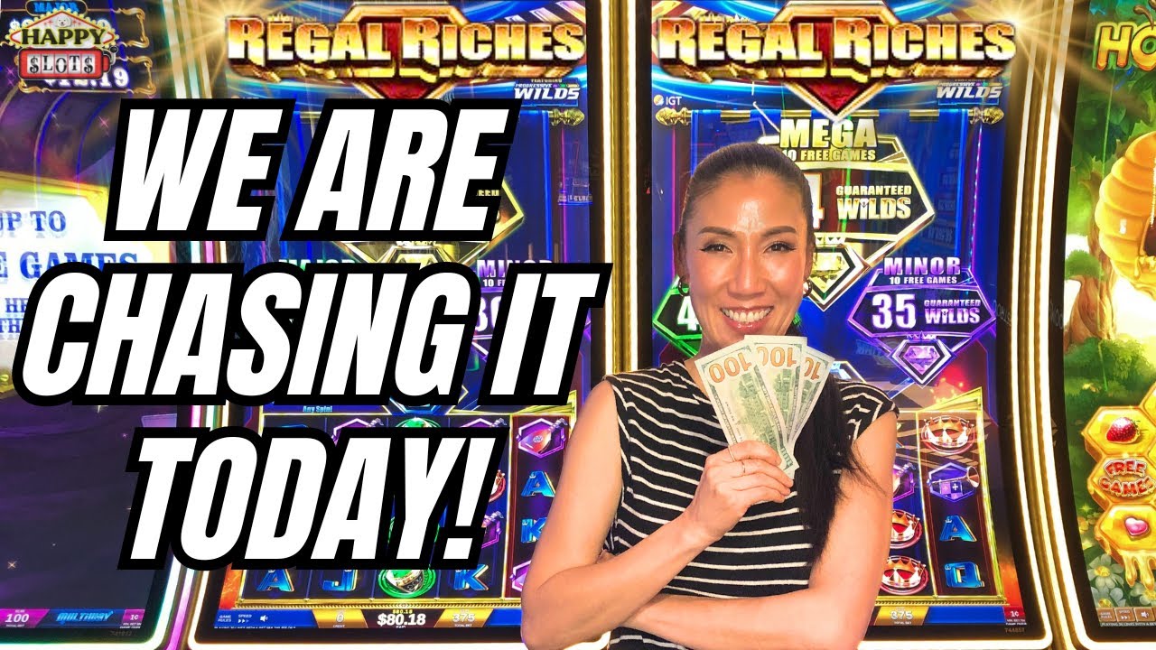 We are CHASING THE WILDS on Regal Riches slot machine today! - YouTube