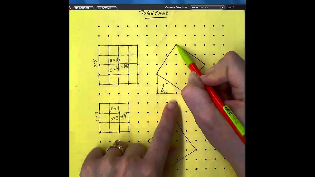 Finding Areas of Squares -perfect squ - YouTube