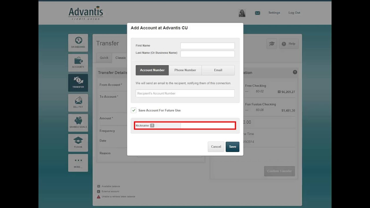 Online Banking | Transfers | Advantis Credit Union - YouTube