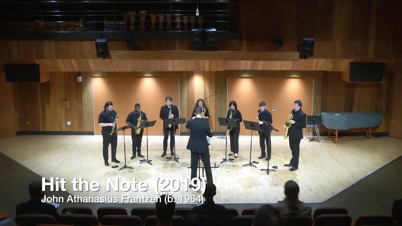 John Frantzen: Hit the Note for Saxophone Choir (world premiere ...