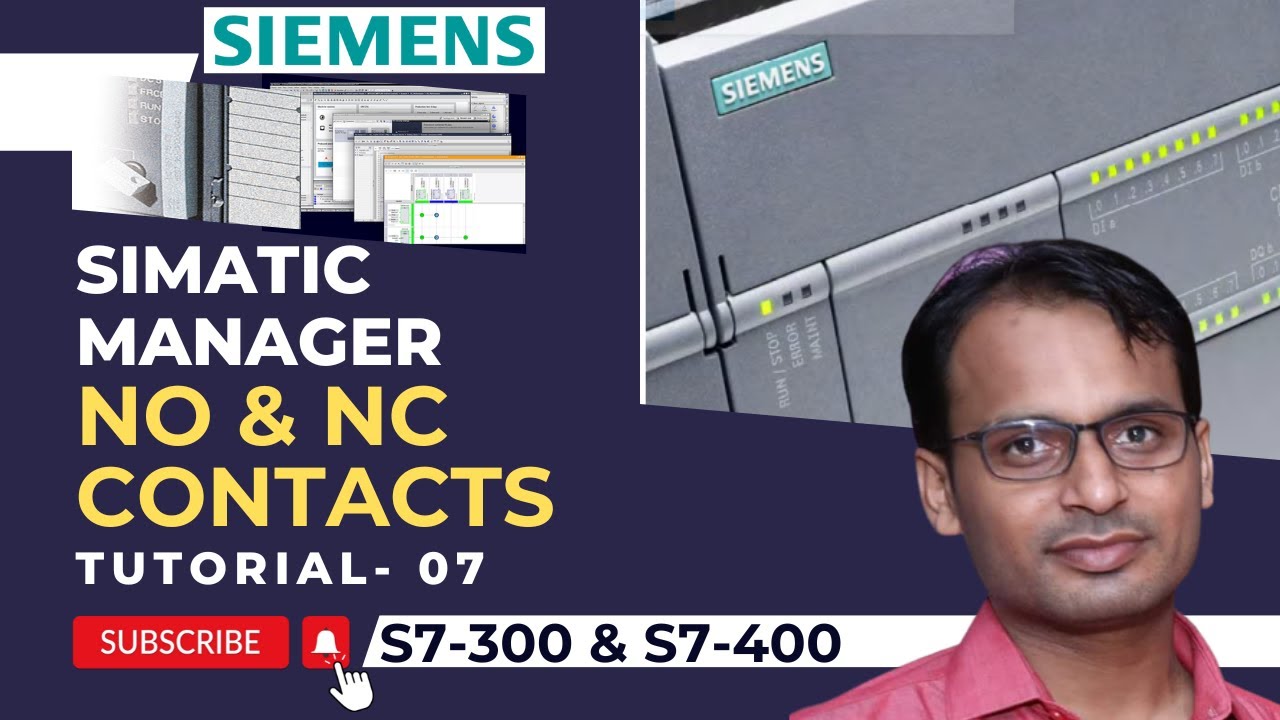 Siemens PLC Training 7 - Normally Open and Normally Closed Contact in ...