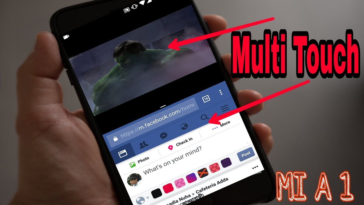 How To Use Multi Touch in Xiaomi MI A1 - YouTube