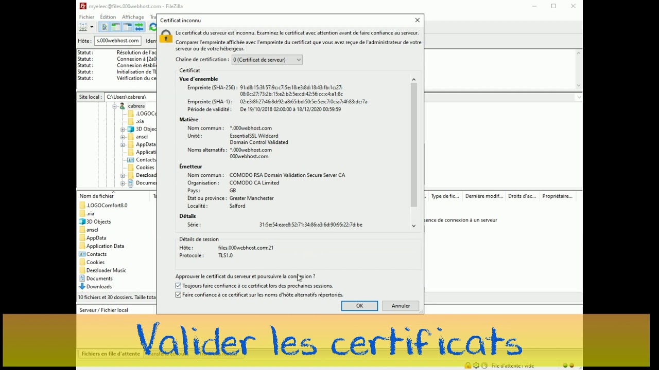 Filezilla - Uploader une page sur 000WebHost - YouTube