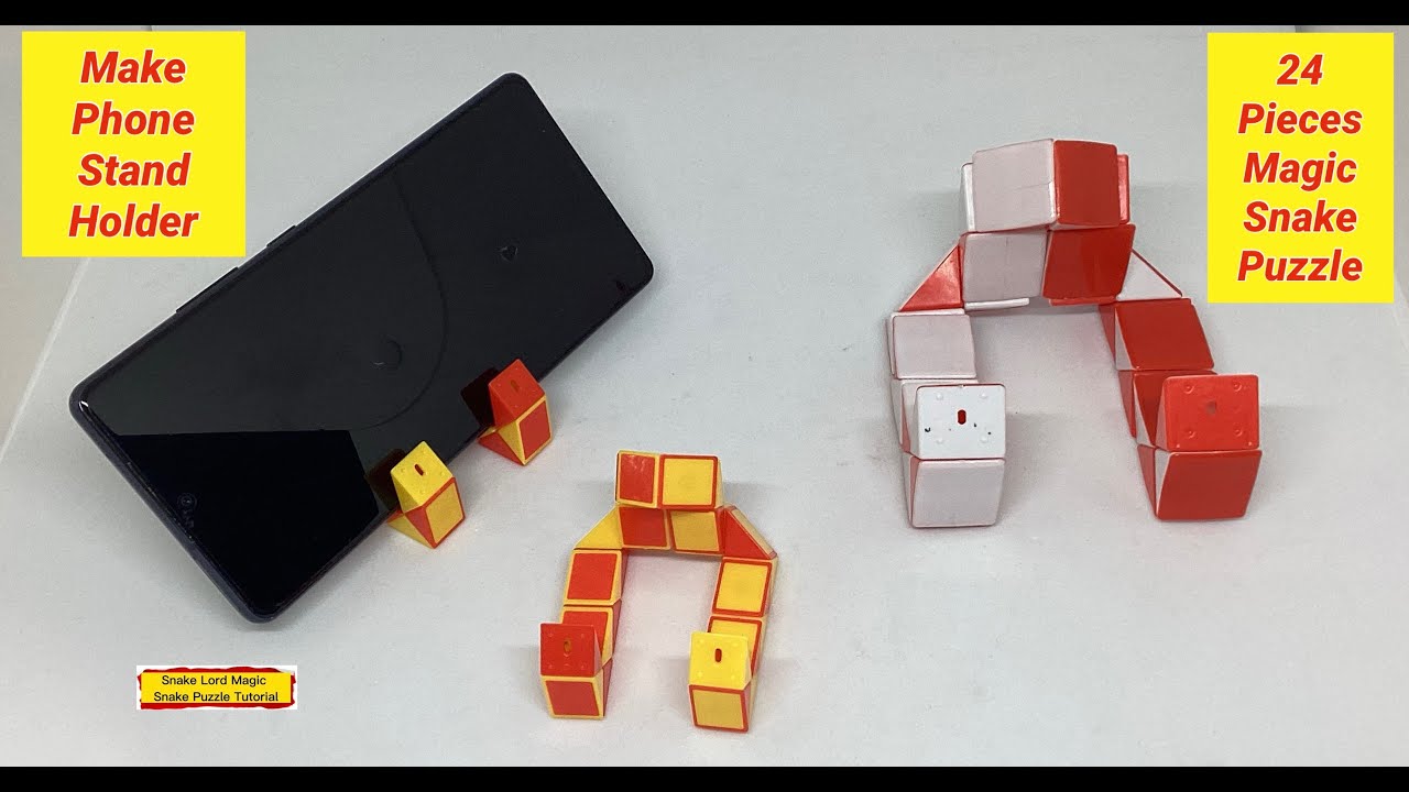 Make Phone Stand Holder - 24 Pieces Magic Snake Puzzle ...