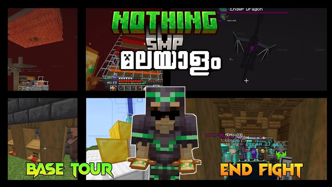 Base Tour Nothing Smp | Endfight | Minecraft | Malayalam | ft ...