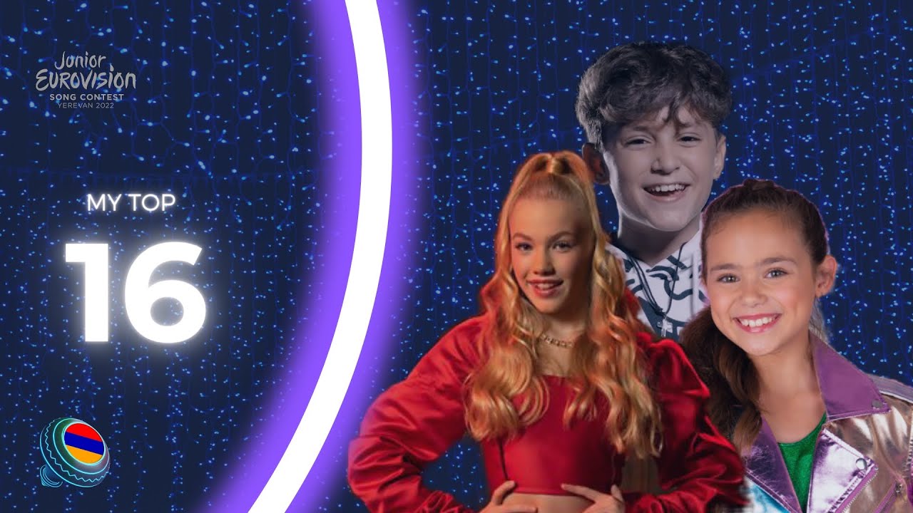 My top 16 of JESC 2022 - BEFORE THE REHEARSALS! - YouTube