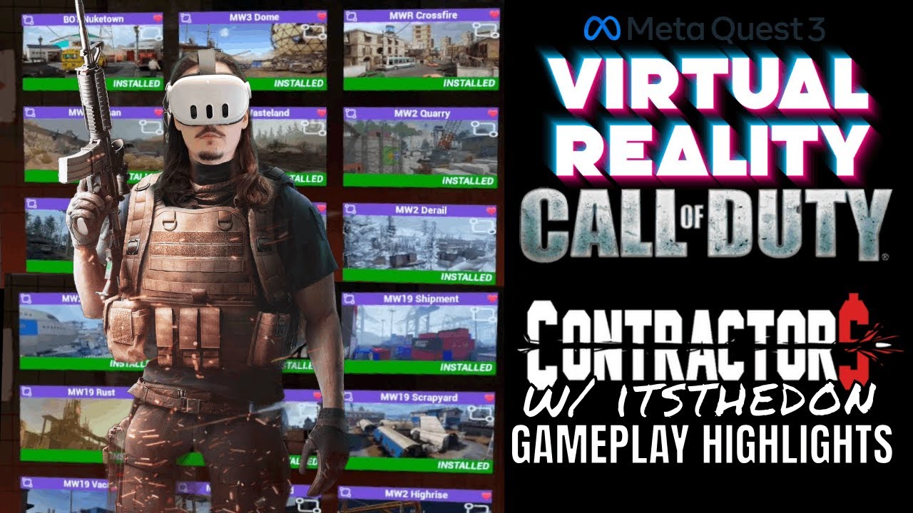 Call of Duty in VR Highlights - Contractors VR Gameplay w/ Gunstock ...