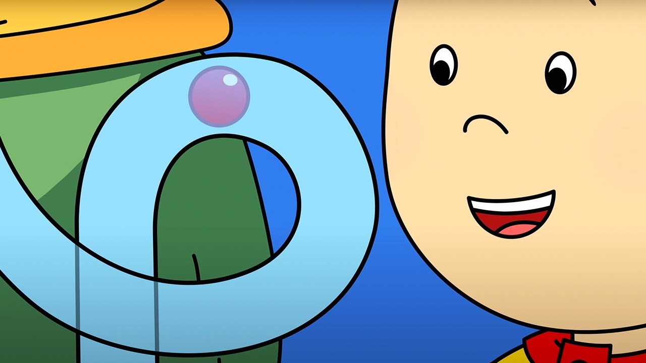 PLAYING MARBLES AND BUILDING TRAIN TRACKS | Caillou | Cartoons for Kids ...