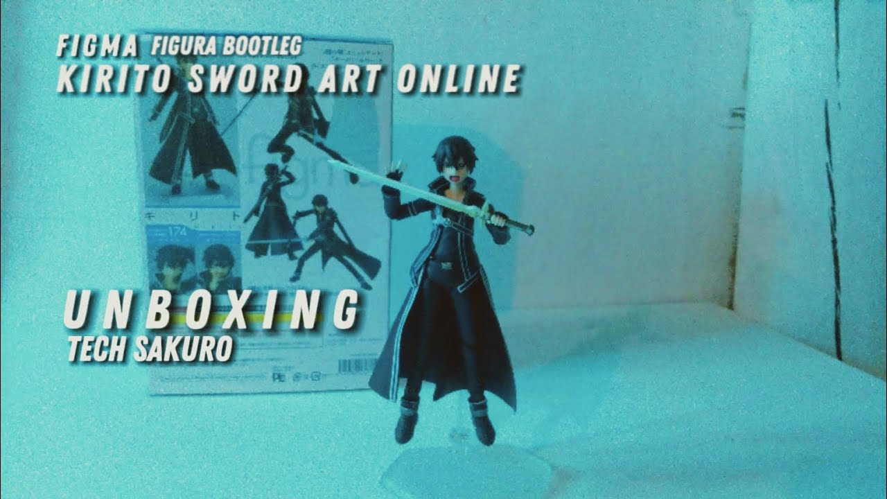figma figura bootleg KIRITO SWORD ART ONLINE unboxing/figma フィギュア海賊版キリト ...