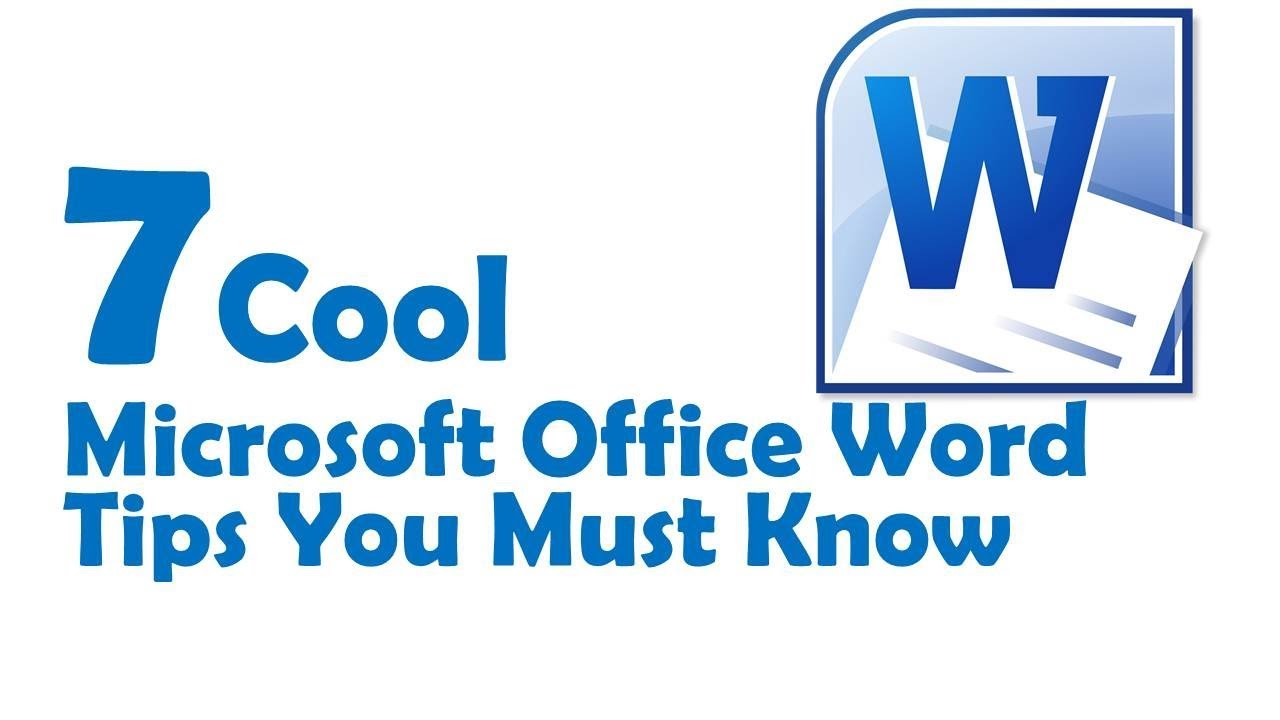 7 Cool Microsoft Office Word Tips and tricks to use in 2017 - YouTube