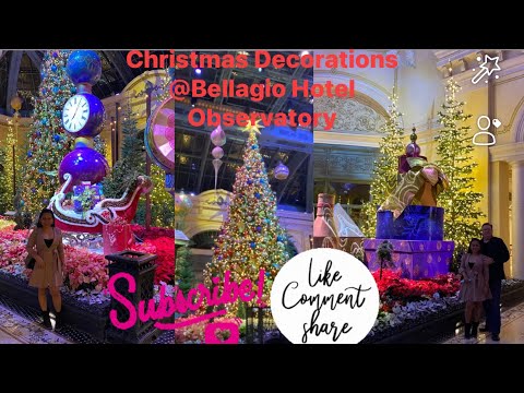 Christmas Decorations @ Bellagio Hotel Observatory - YouTube