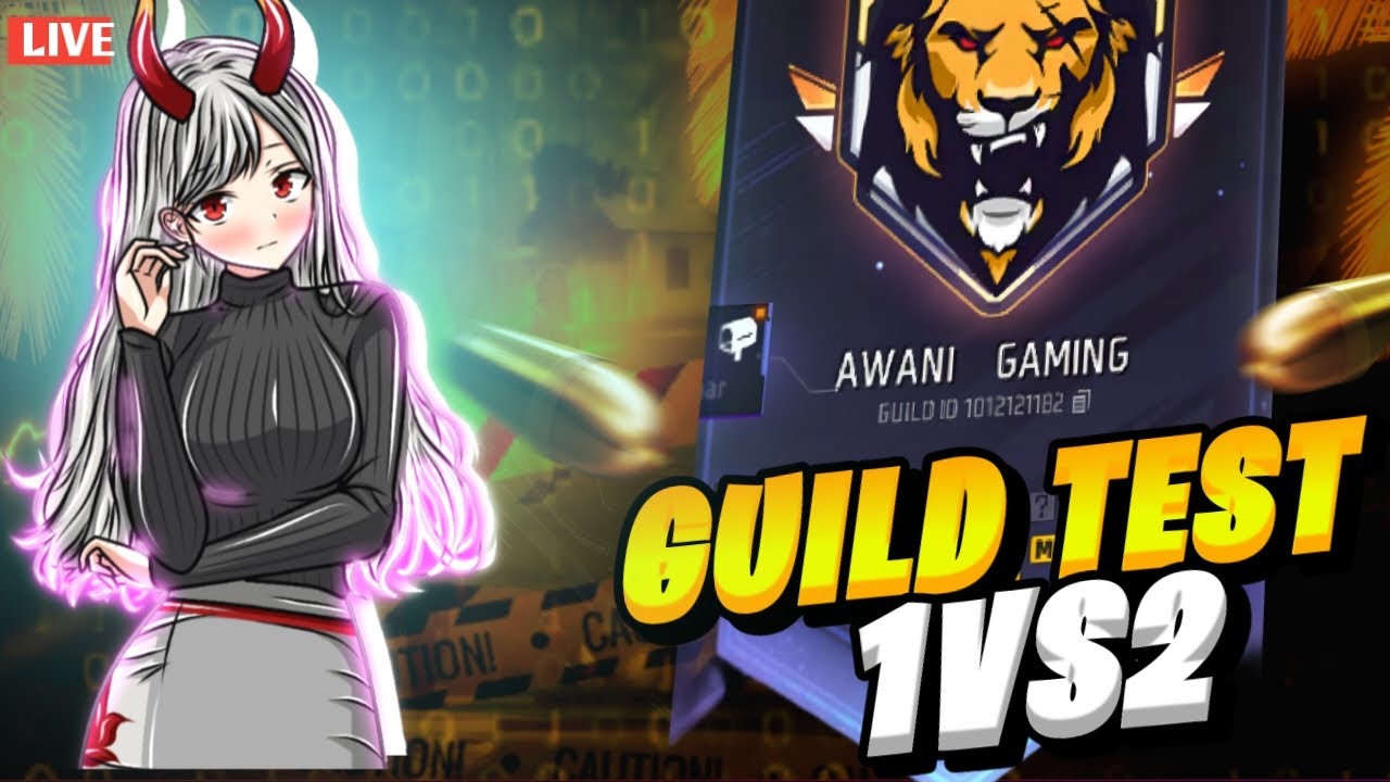 🔴FREE FIRE LIVE GUILD TEST GIRL LIVE | GIVEAWAY🥵💕🔥Live Stream # ...