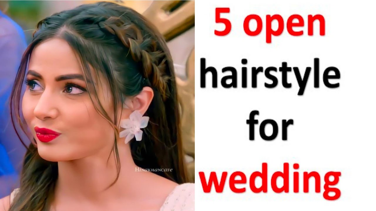 5 Simple hairstyle for open hair | open hairstyle for wedding | cute ...