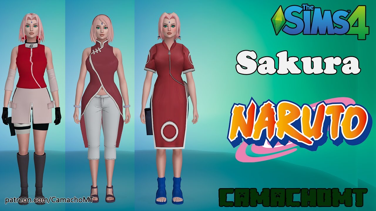 Sakura | Naruto | Sims 4 | - YouTube