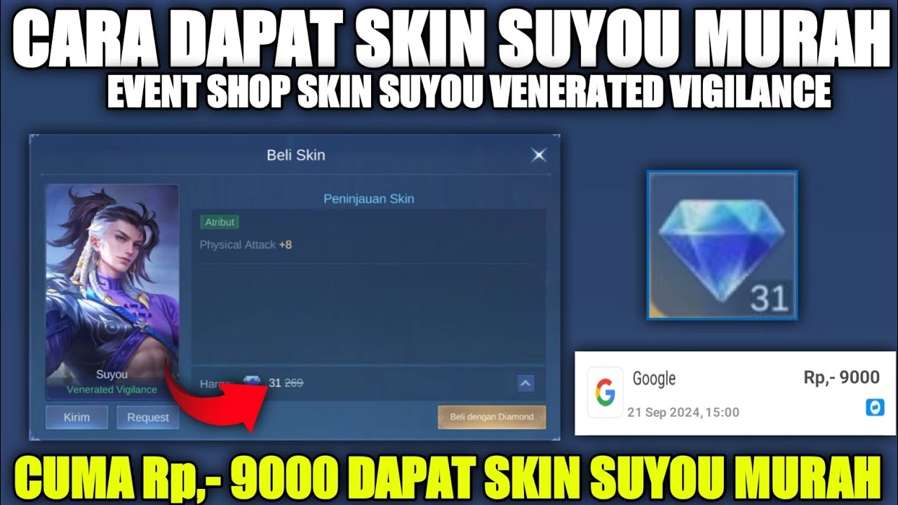 MURAH BANGET!! CARA BELI SKIN SUYOU MURAH CUMA 9K | EVENT SHOP SKIN ...
