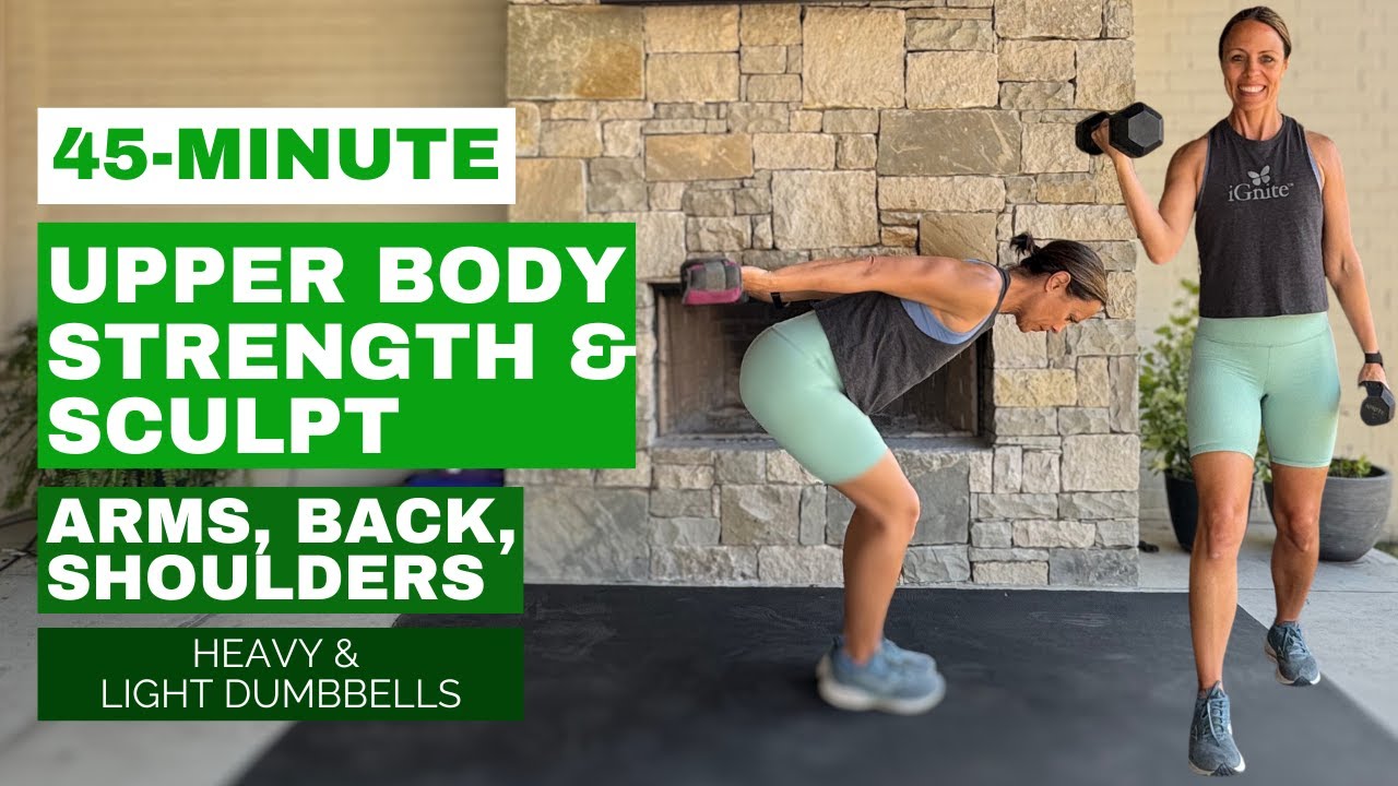 Arm Workout with Dumbbells | 45-Min Strength & Sculpt - YouTube