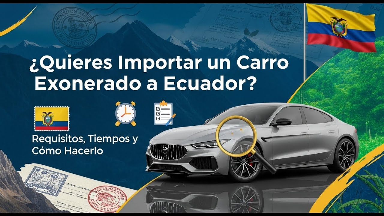 ¿Quieres Importar un Carro Exonerado a Ecuador? - Requisitos, Tiempos y ...