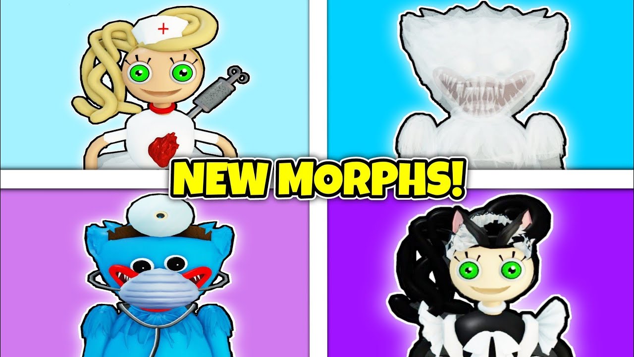 Find The Poppy Playtime Morphs! - How to get 5 BADGES (NURSE, DOCTOR ...