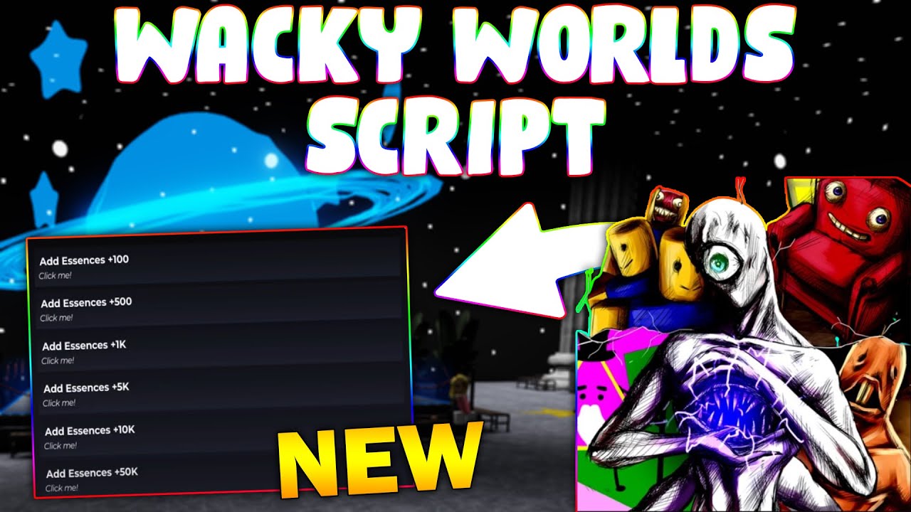 *NEW* Wacky Worlds Script (PASTEBIN 2024) (FREE ARMOR SET , INF ESSENCE ...