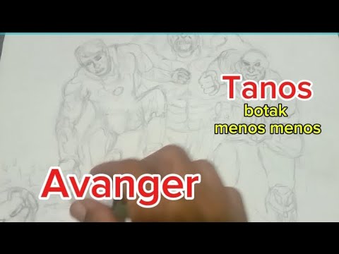 Avanger mania,Tanos( botak menos menos)@LyhunnOleng #drawing - YouTube