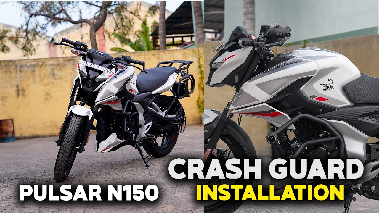 Pulsar N150 | Crash Guard | Installation | HT Exhaust | Hi-Tech ...