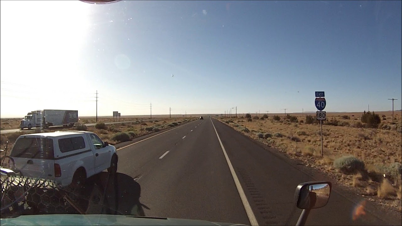 Interstate 40 Arizona - Mile 210 to Mile 240 - YouTube