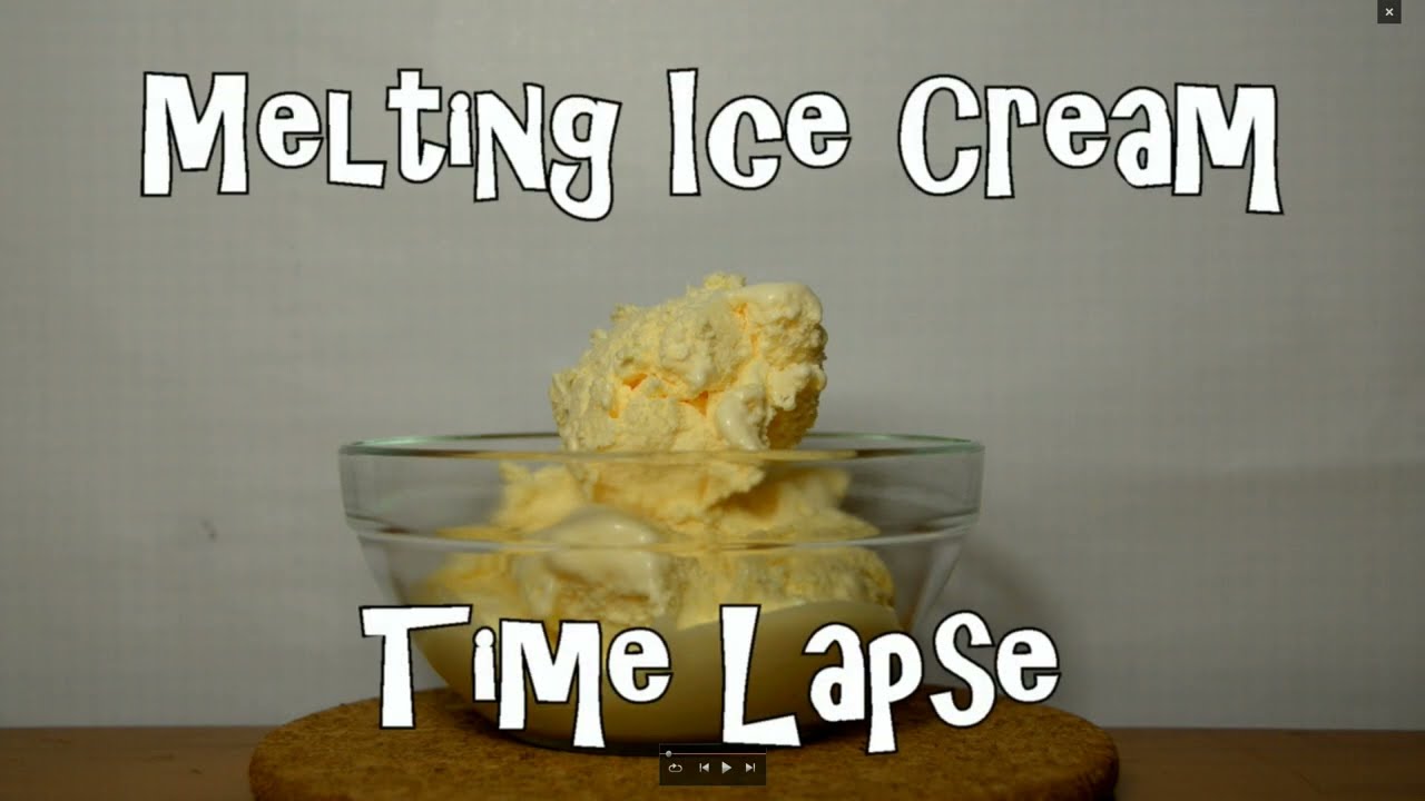 Melting Ice Cream Time Lapse - YouTube